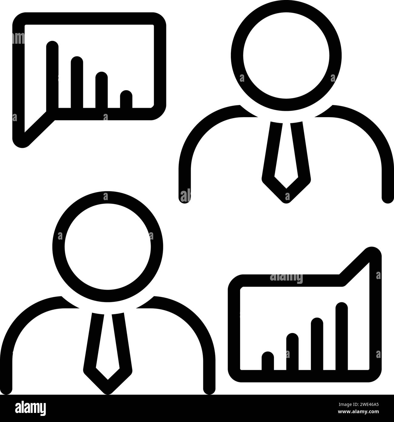 Icon for businessman talking about data analysis,analytics Stock Vector ... Icon for businessman talking about data analysis,analytics Stock Vector ...