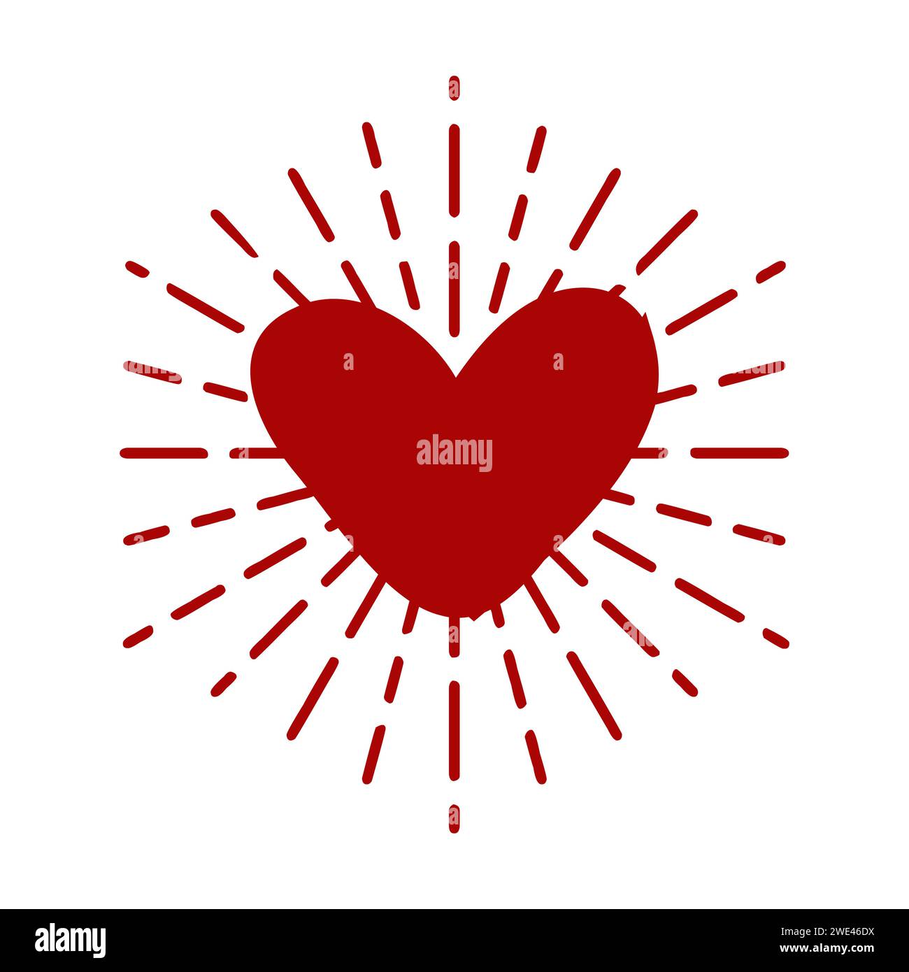 Shining heart hi-res stock photography and images - Alamy