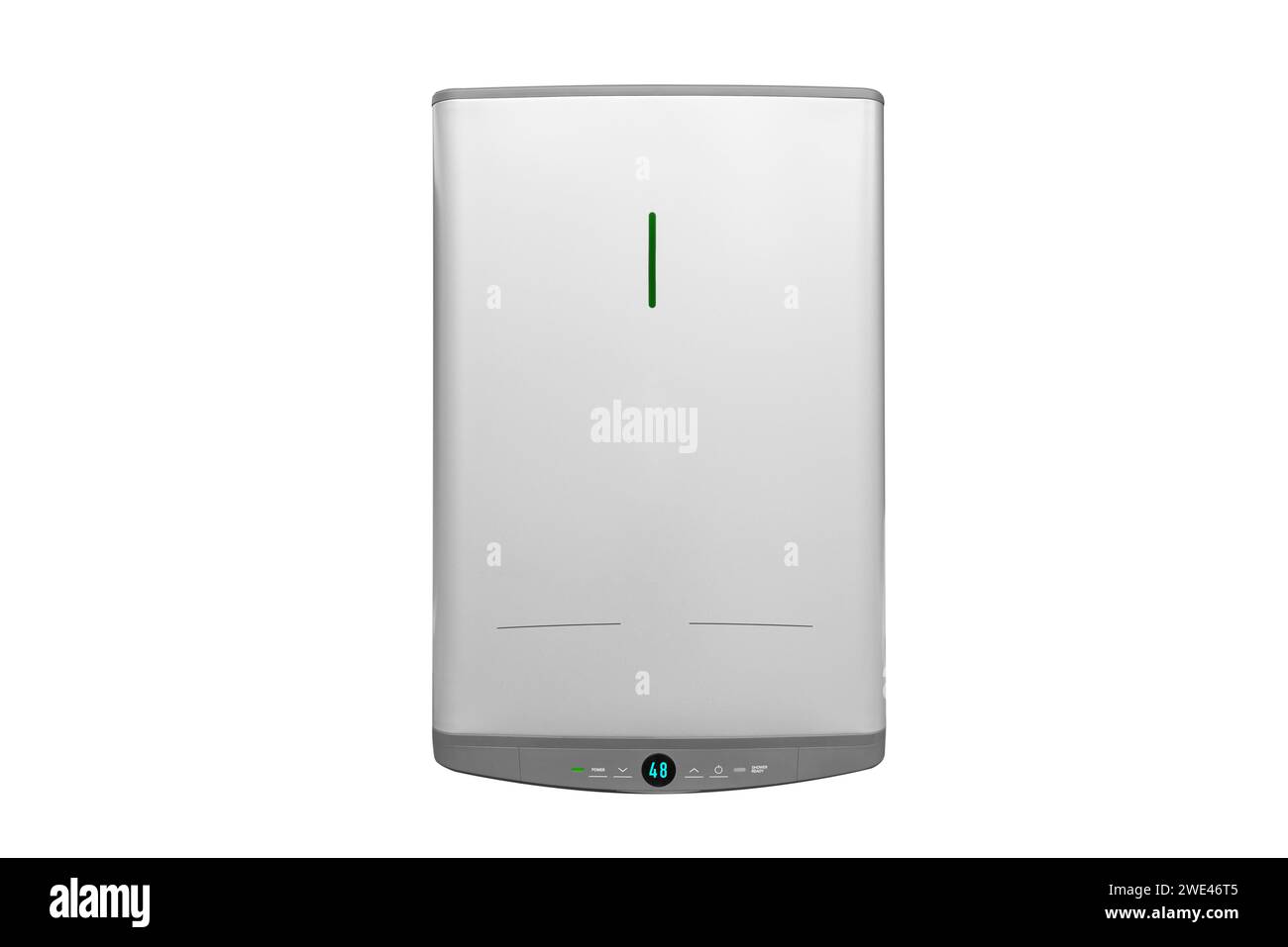 Water heater isolated on a white background. Electric boiler for ...