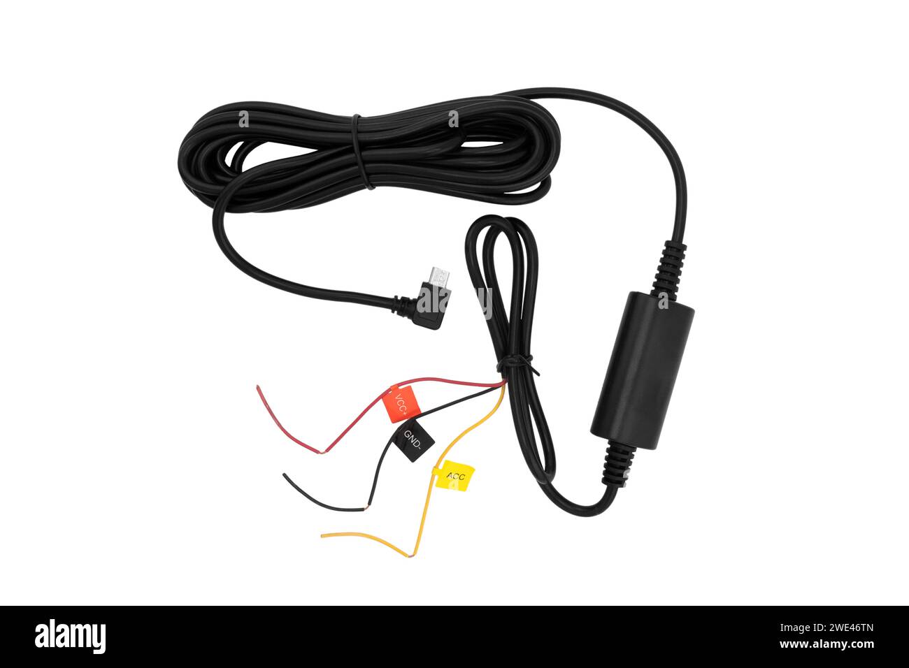 Engine wiring harness jumper wire plug isolated on white background ...