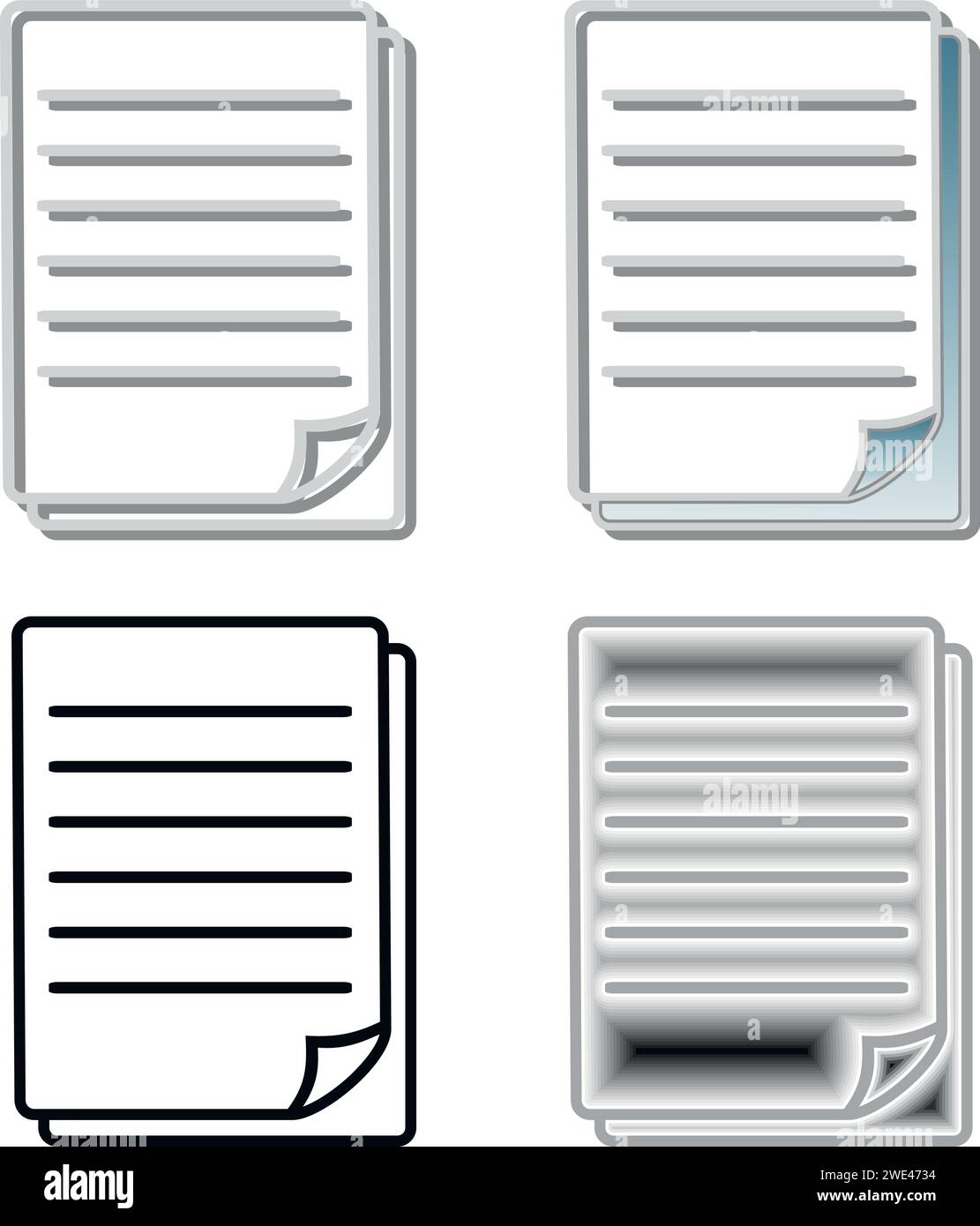 Report documentation Stock Vector Images - Alamy
