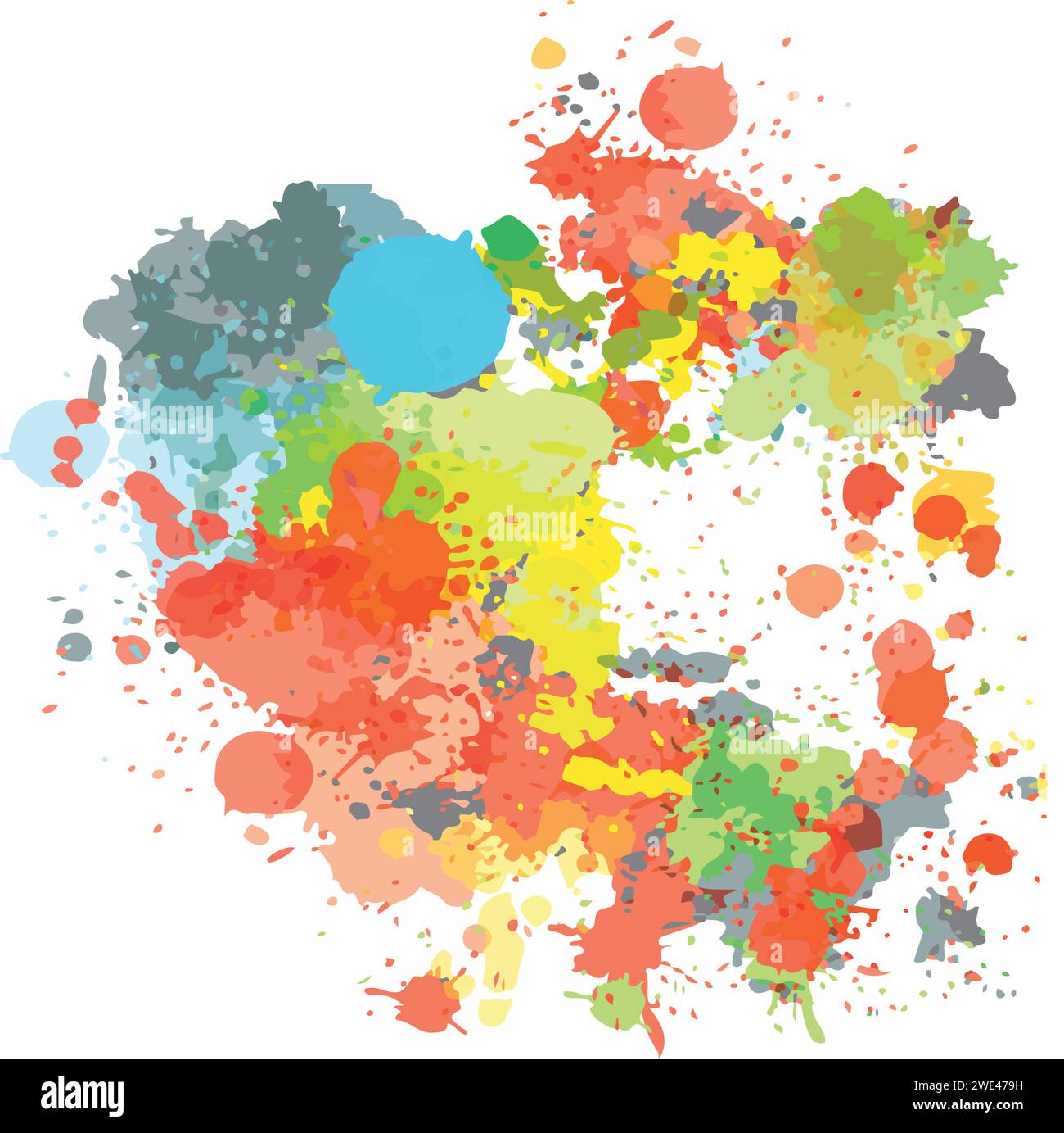 colorful blot with a white background Stock Vector Image & Art - Alamy