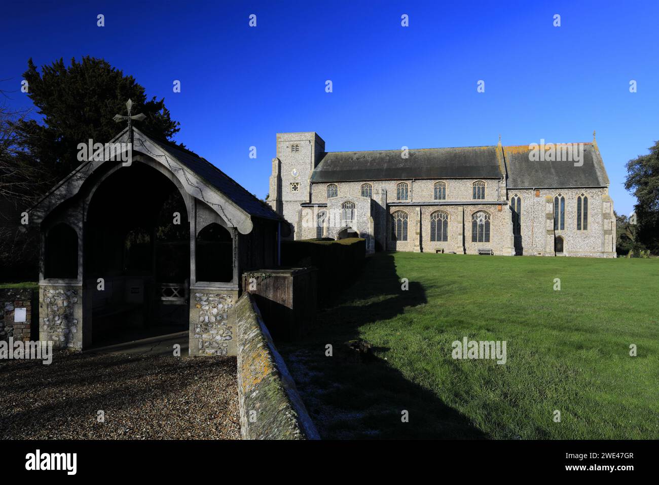 All Saints church, Thornham village; North Norfolk; England; UK Stock ...