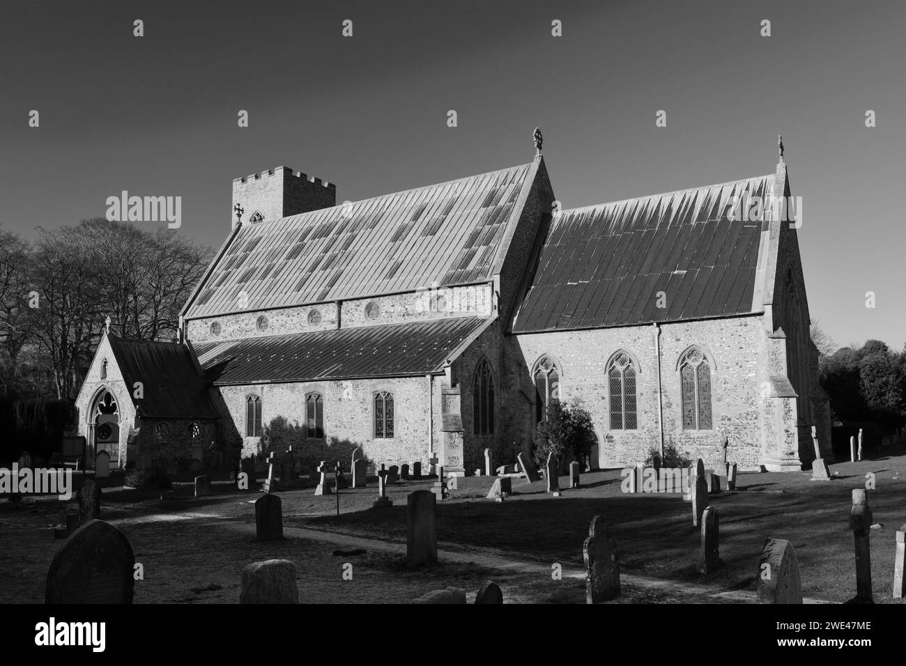 St Marys church, Old Hunstanton village; North Norfolk; England; UK ...