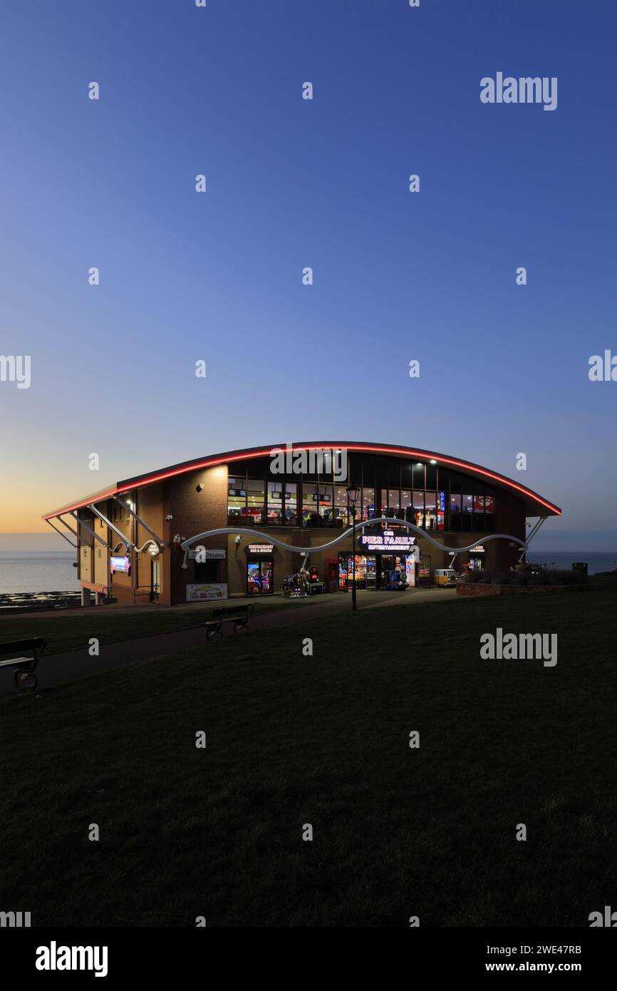 The amusement pier at Hunstanton town, North Norfolk, England, UK Stock ...
