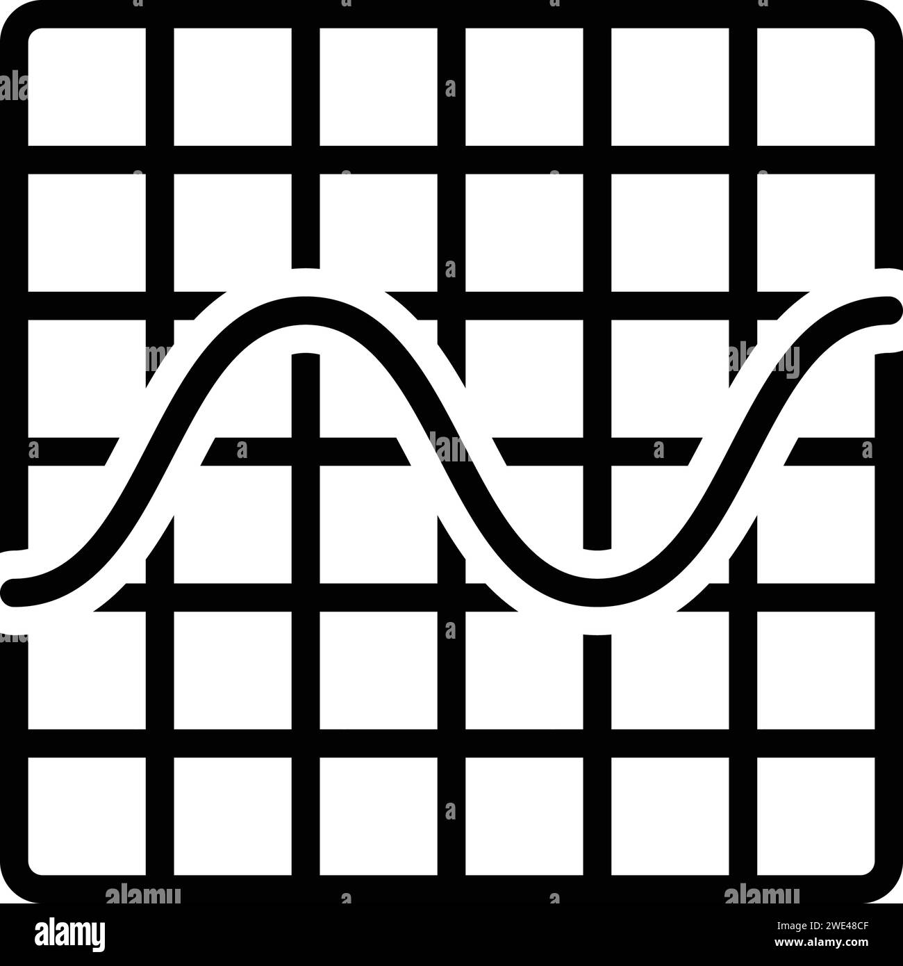 Icon for sine wave graphic,frequency Stock Vector Image & Art - Alamy