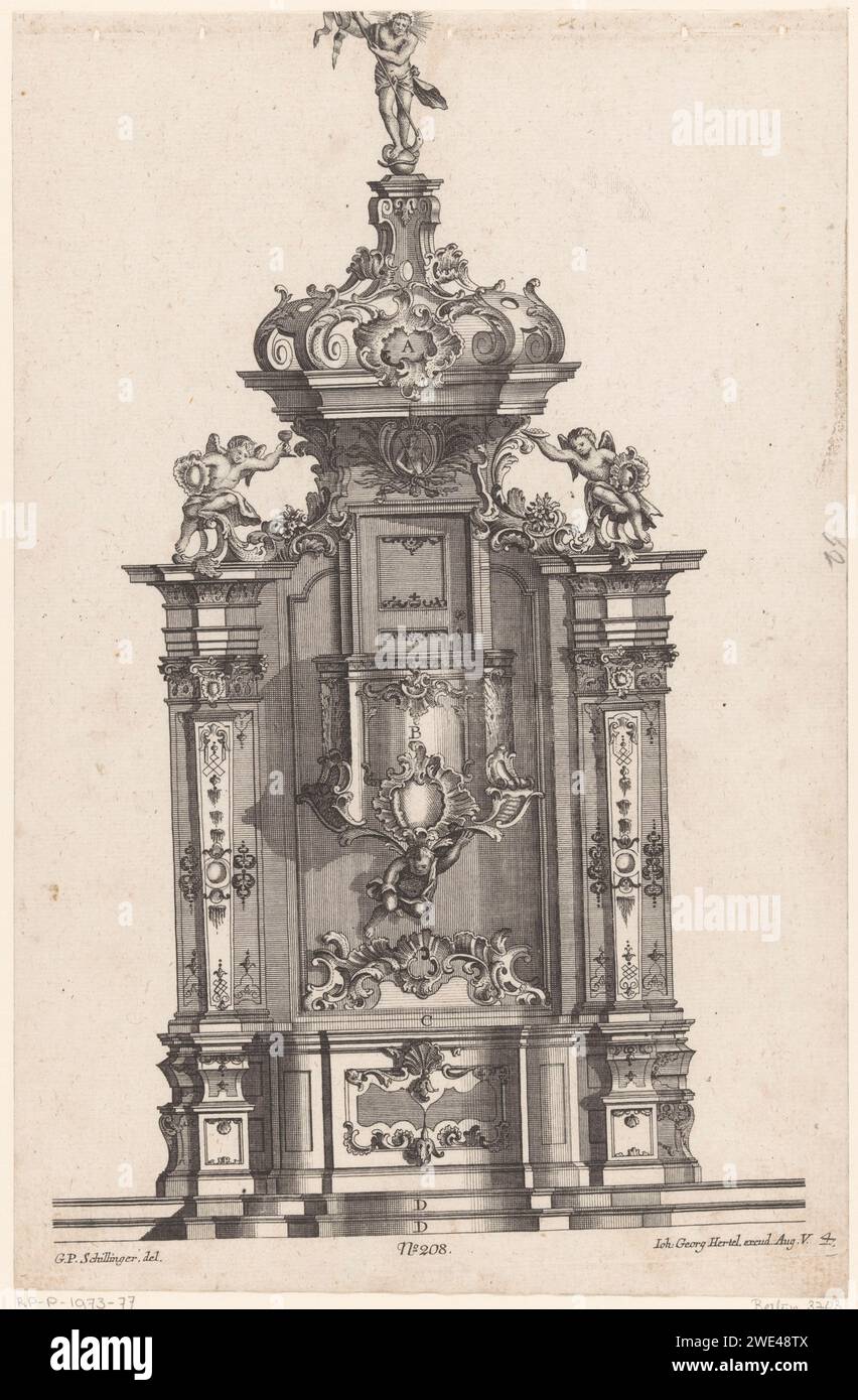 Chancellor with Christ, Anonymous, After Georg Peter Schillinger, 1705 ...
