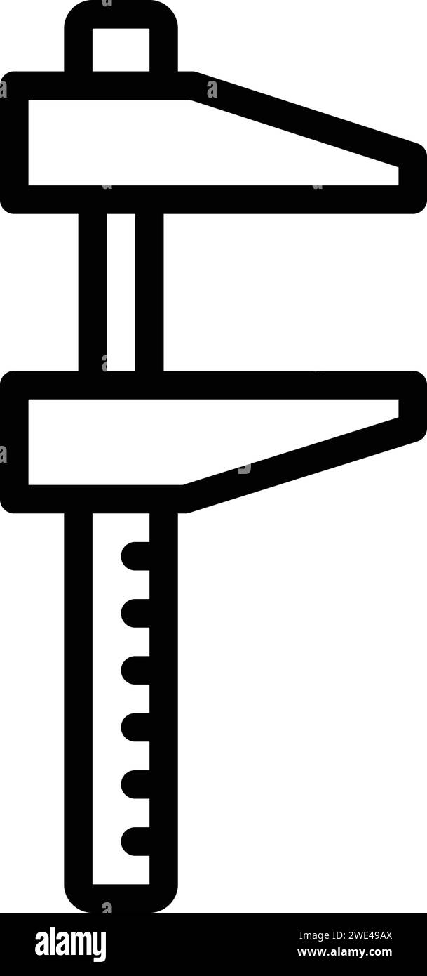 Icon for measuring accuracy, vernier Stock Vector Image & Art - Alamy