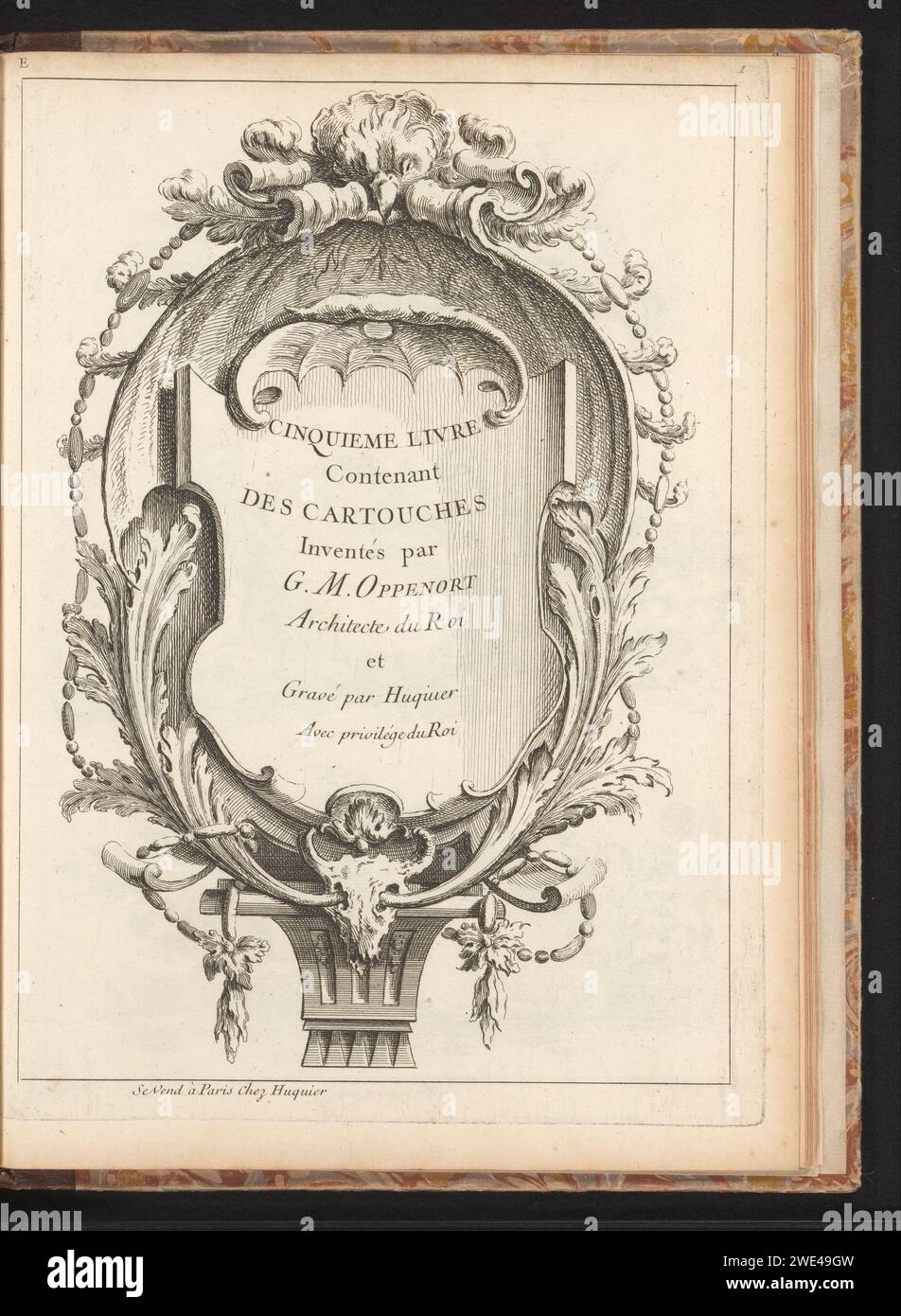 Title print for a series of designs of cartouches, c. 1725 - c. 1750 ...