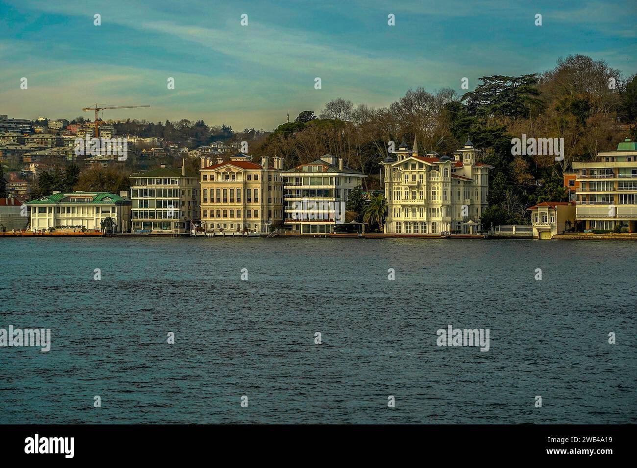 Boyacikoy village view from Istanbul Turkey, Bosphorus cruise Stock ...