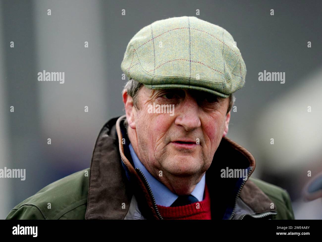 Trainer Jeremy Scott at Newbury Racecourse, Berkshire. Picture date: Tuesday January 23, 2024 ...