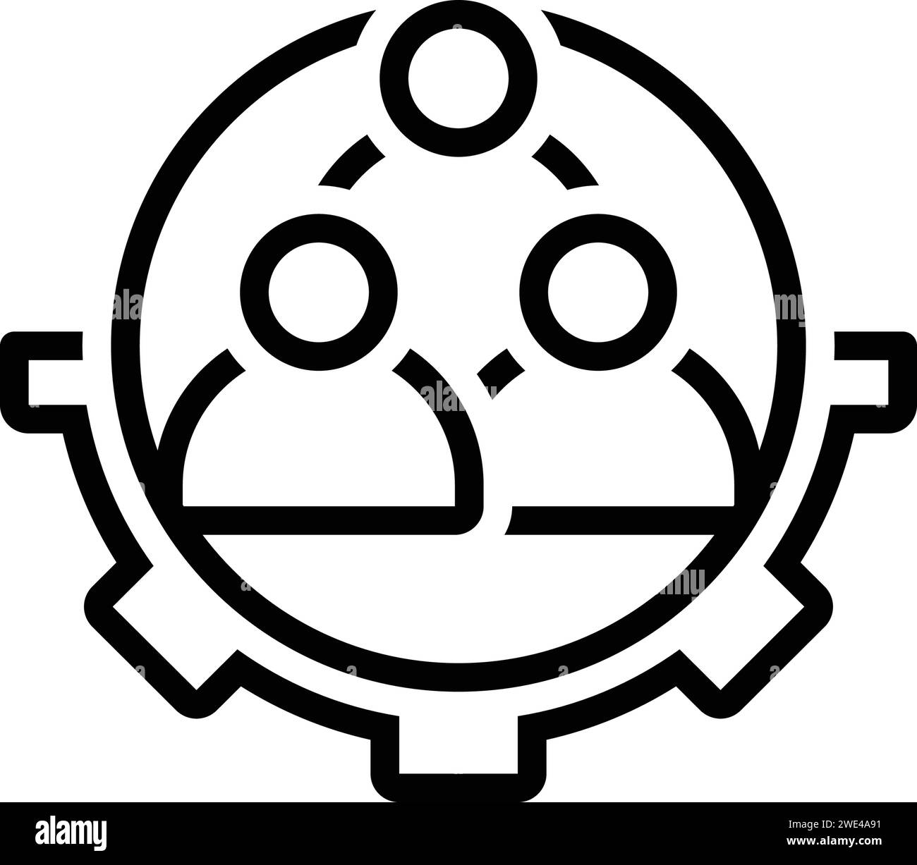 Workforce silhouette Stock Vector Images - Alamy