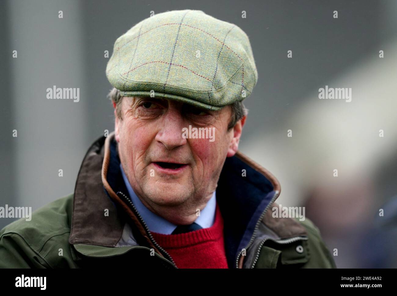 Trainer Jeremy Scott at Newbury Racecourse, Berkshire. Picture date ...