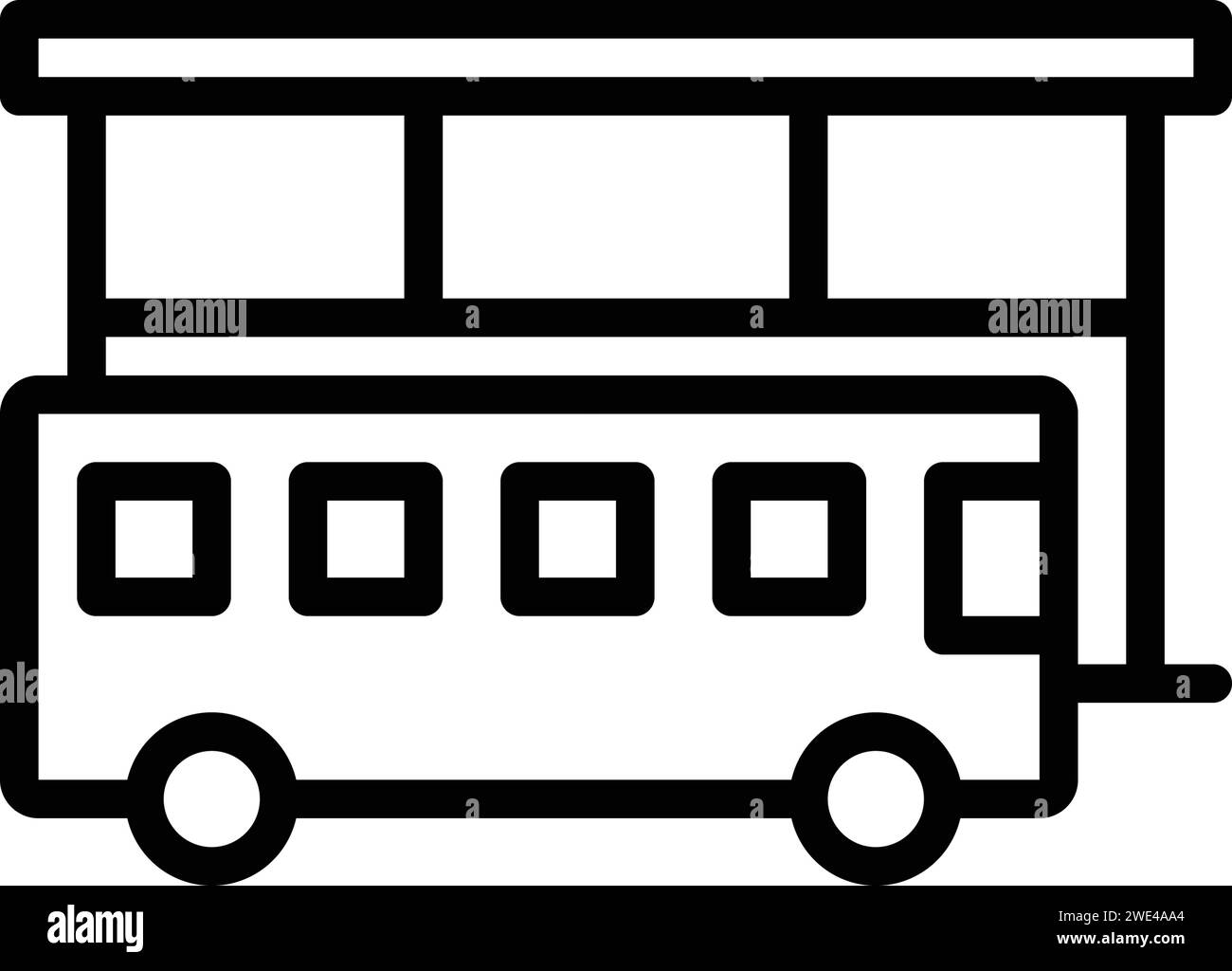Icon for bus stop,navigation Stock Vector Image & Art - Alamy