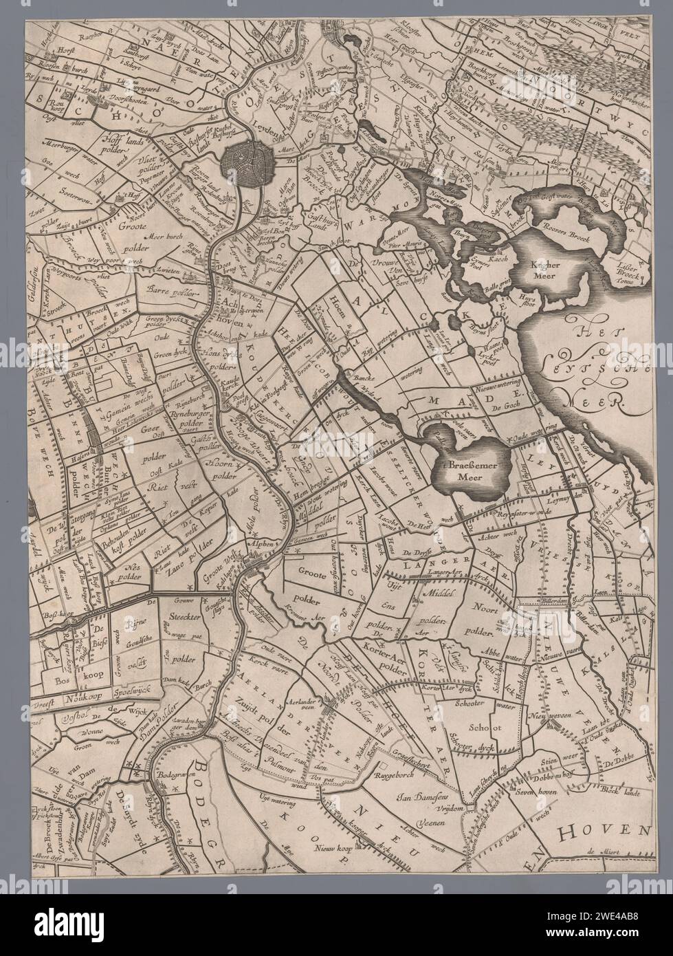Map of the Graafschap Holland and Utrecht (plate 14), Jacob Aertsz ...