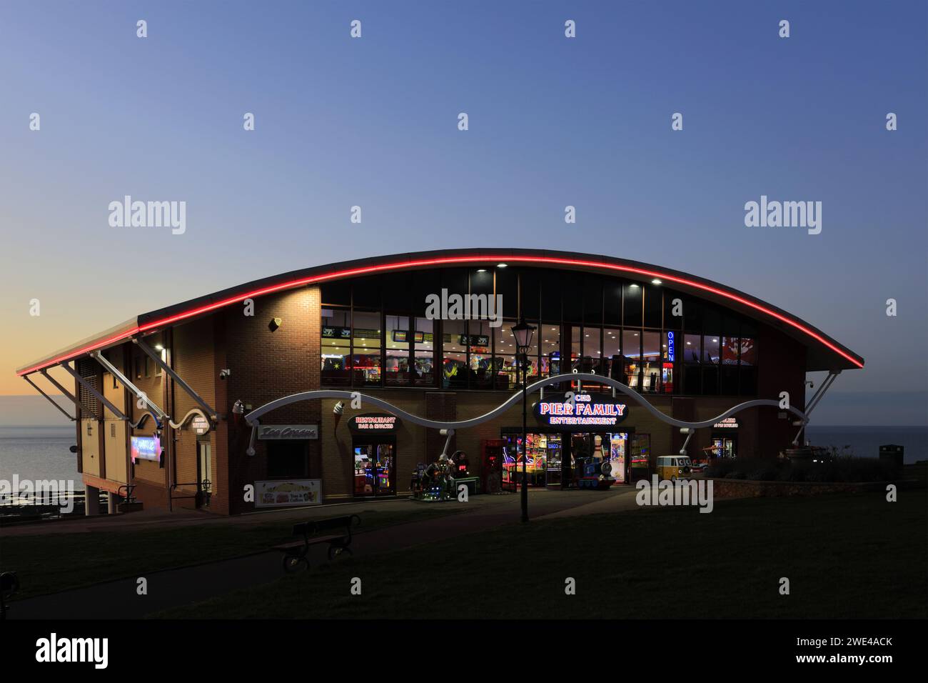 The amusement pier at Hunstanton town, North Norfolk, England, UK Stock ...