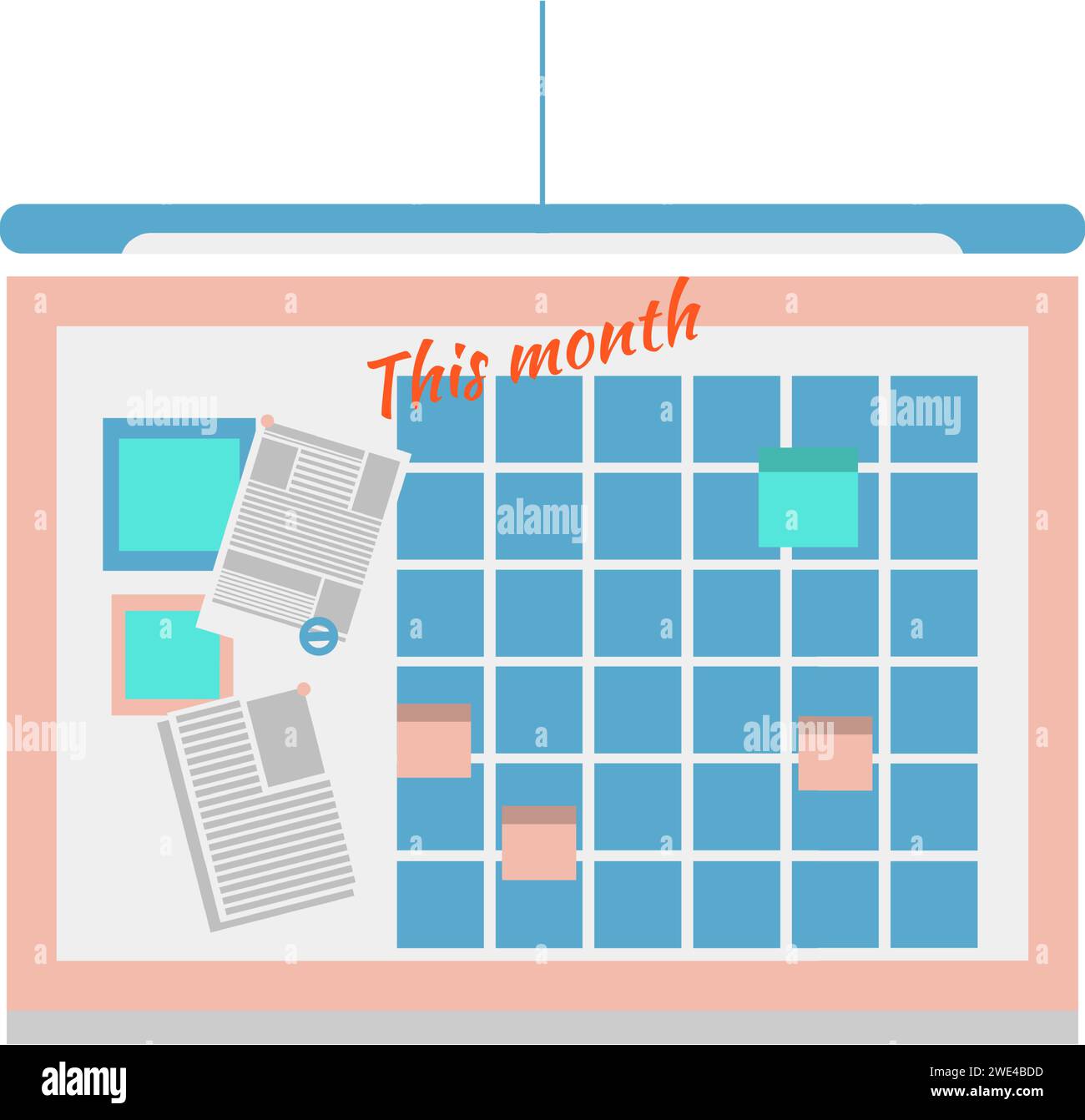 Months tasks vector business plan schedule icon Stock Vector Image ...