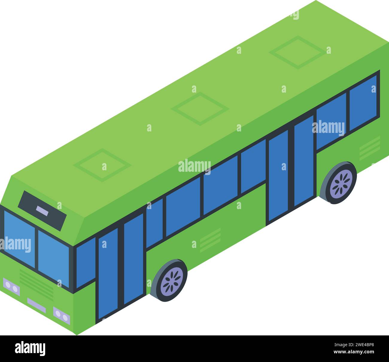Hydrogen energy bus icon isometric vector. Process car plant. Gas water ...