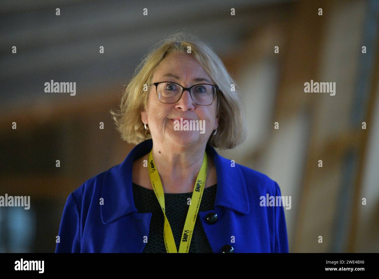 Edinburgh Scotland, UK 23 January 2024. Annabelle Ewing MSP at the ...