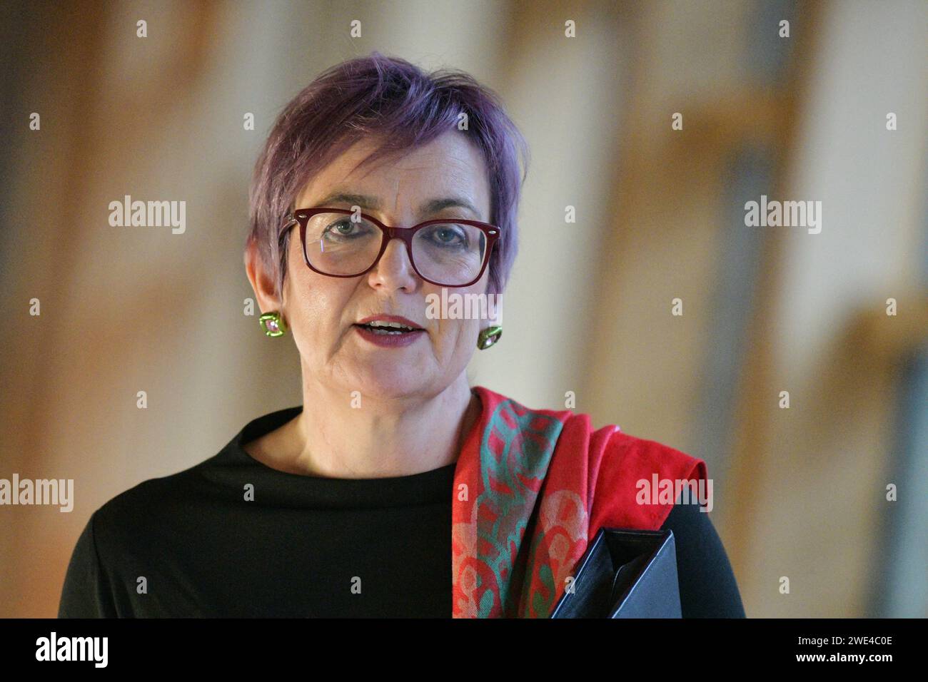 Edinburgh Scotland, UK 23 January 2024. Cabinet Secretary for Justice ...