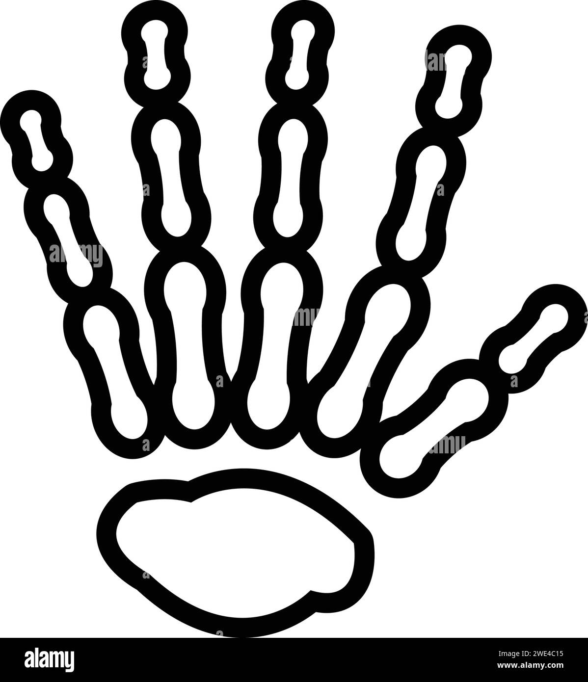 Hand bones Stock Vector Images - Alamy