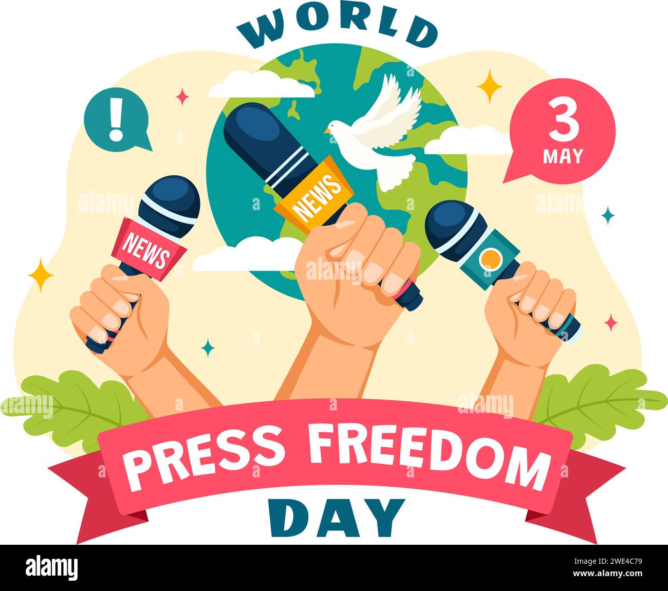 Cartoon news reporter free Stock Vector Images - Alamy