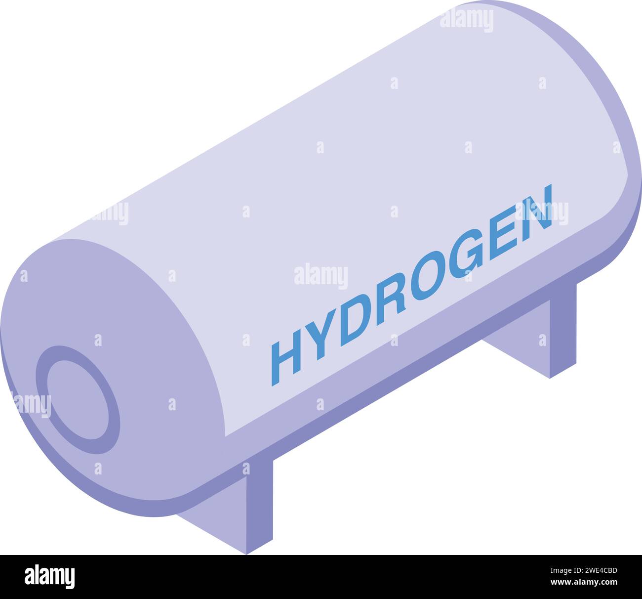 Hydrogen station tank icon isometric vector. Liquid element. Plant bio ...