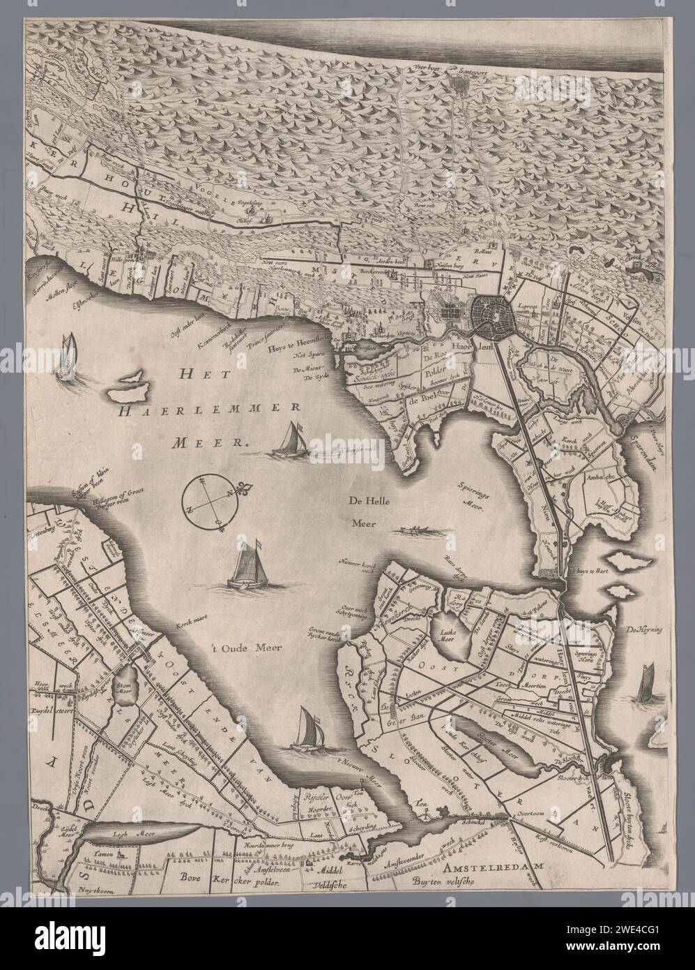 Map of the Graafschap Holland and Utrecht (plate 15), Jacob Aertsz ...