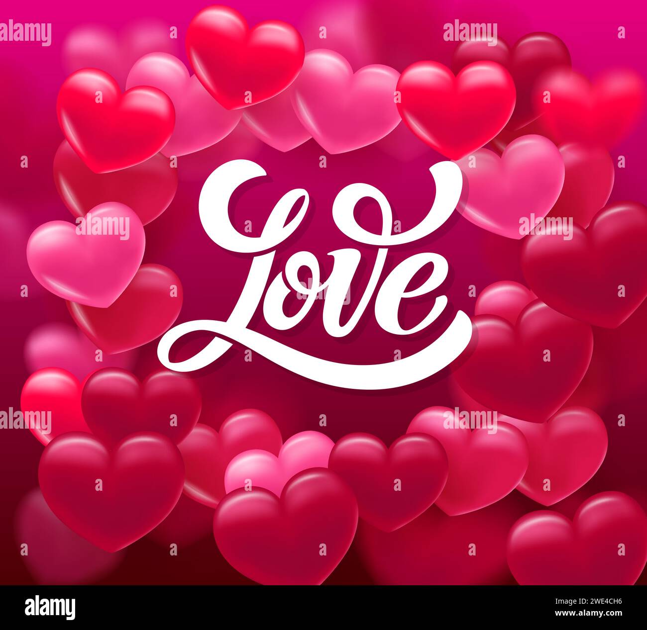 Love lettering. Hand drawn word Love. Modern calligraphy script love ...