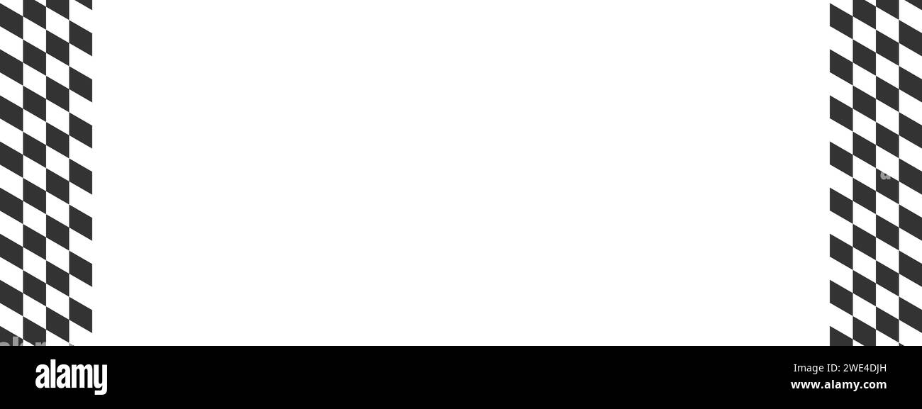 Vertical Race Flags Background With Copyspace Diagonal Black And White
