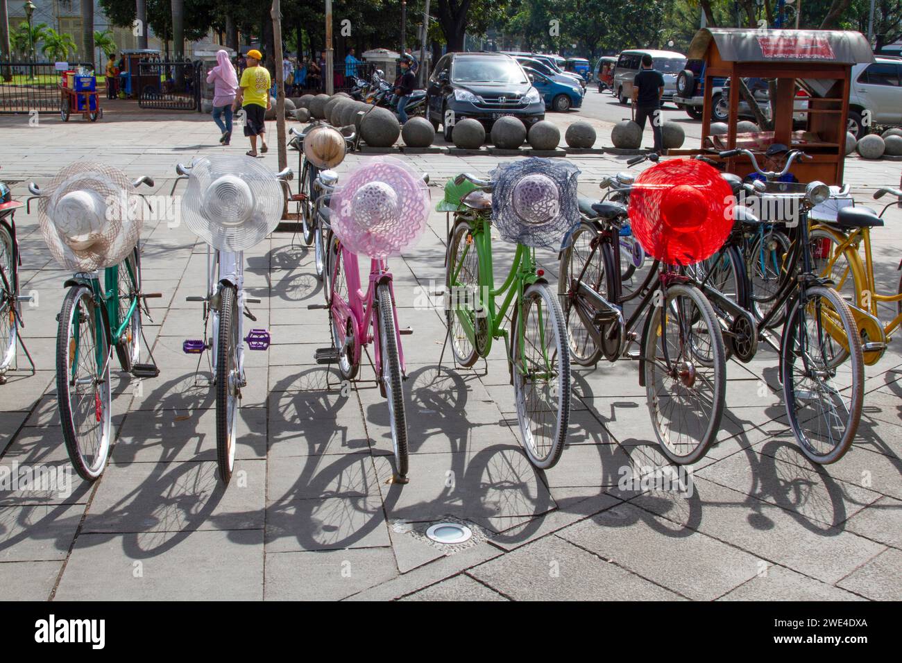 Fatahillah Square in Kota Tua, the old town of Jakarta and center of ...