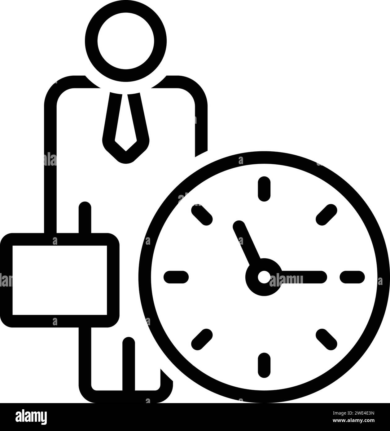 Icon for office clock,around the clock,time is running Stock Vector ...