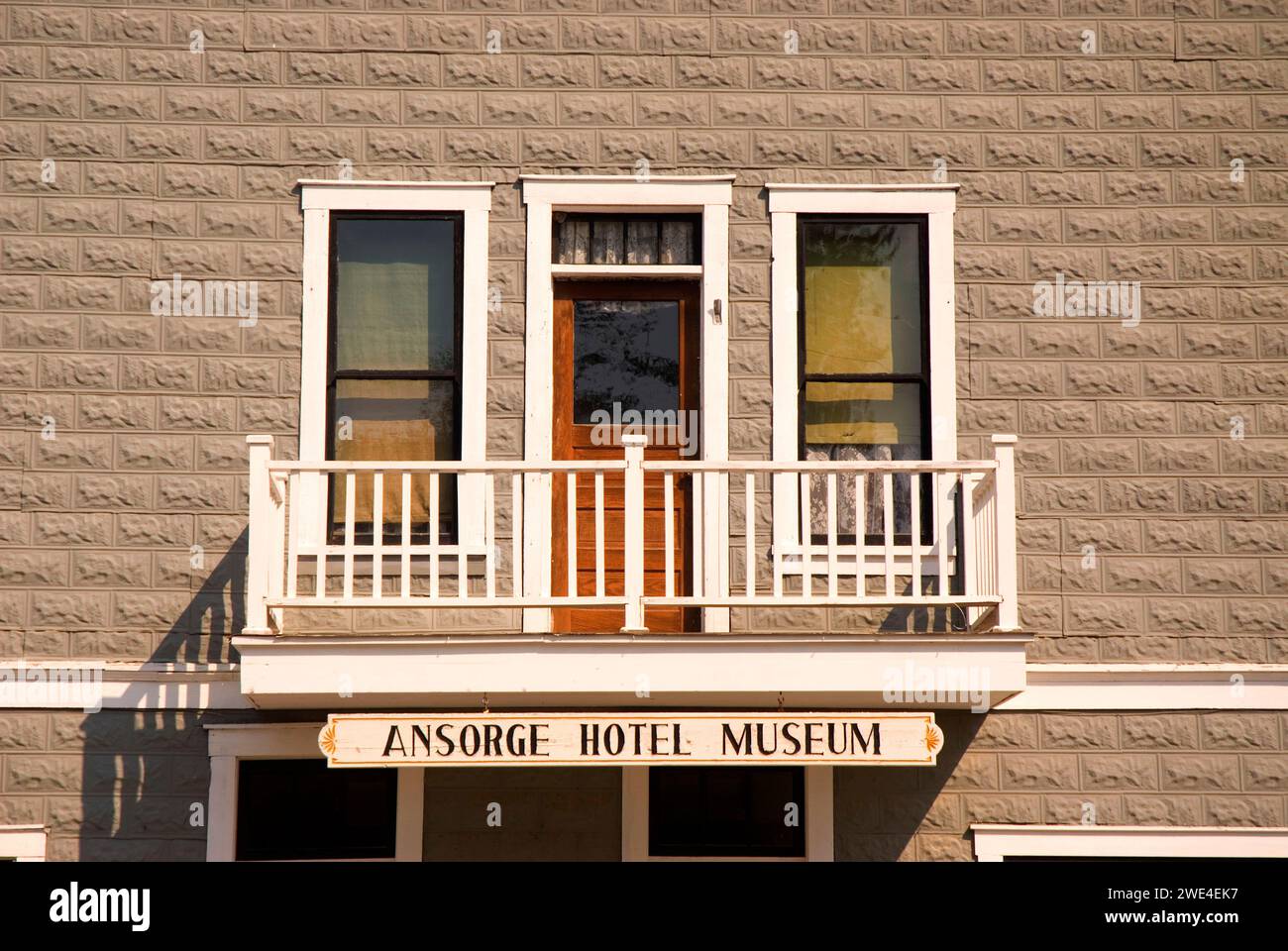 Ansorge Hotel Museum, Curlew, Washington Stock Photo - Alamy
