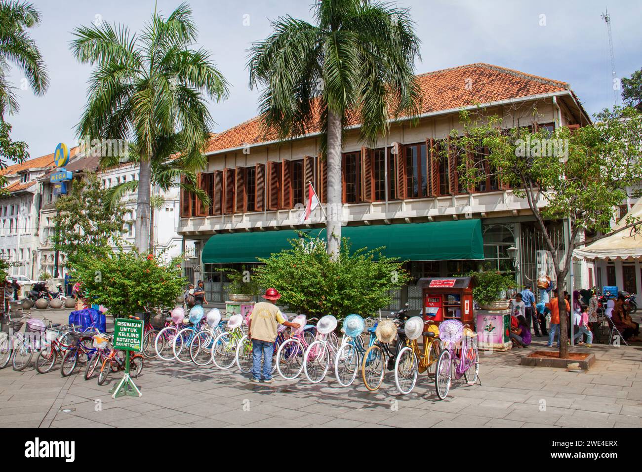 Fatahillah Square in Kota Tua, the old town of Jakarta and center of ...