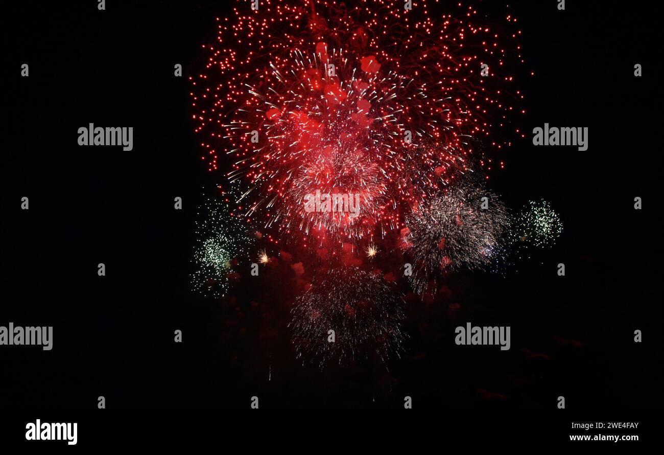 Festive Fireworks Fantasia: Capturing the Sky's Dazzling Dance Stock ...