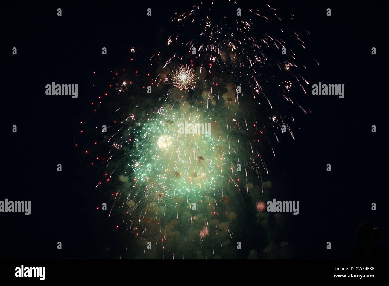 Festive Fireworks Fantasia: Capturing the Sky's Dazzling Dance Stock ...