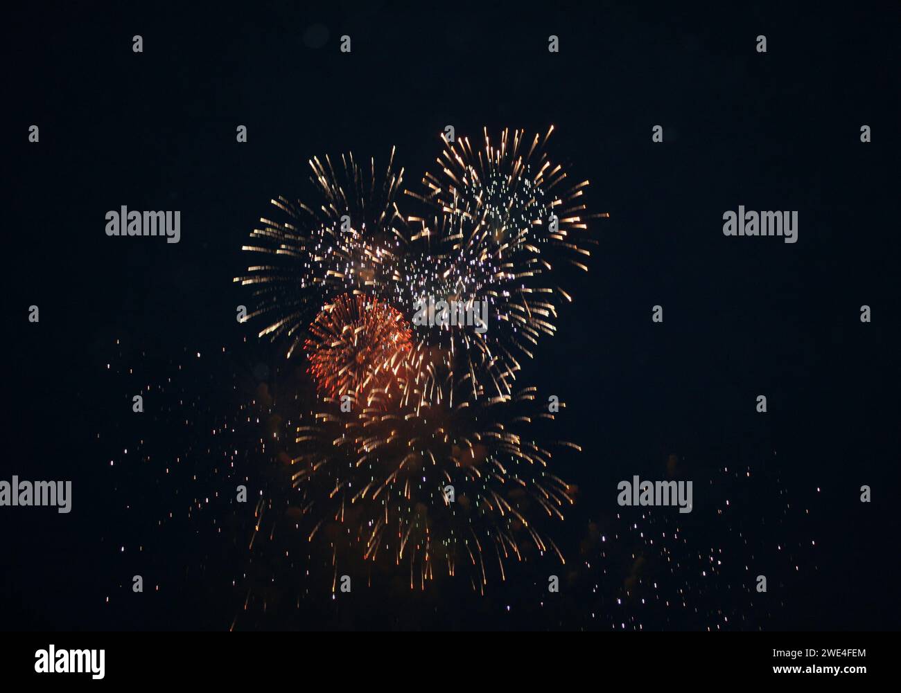 Festive Fireworks Fantasia: Capturing the Sky's Dazzling Dance Stock ...