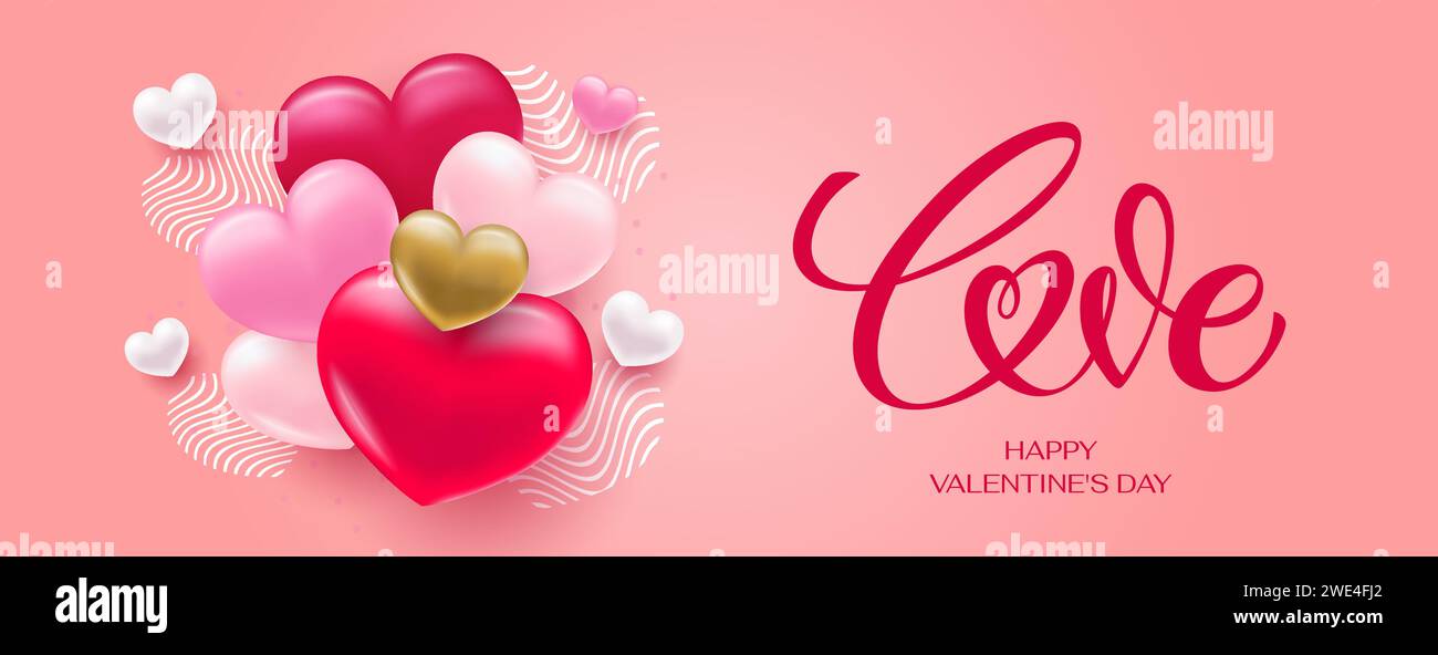 Love lettering. Hand drawn word Love. Modern calligraphy script love ...