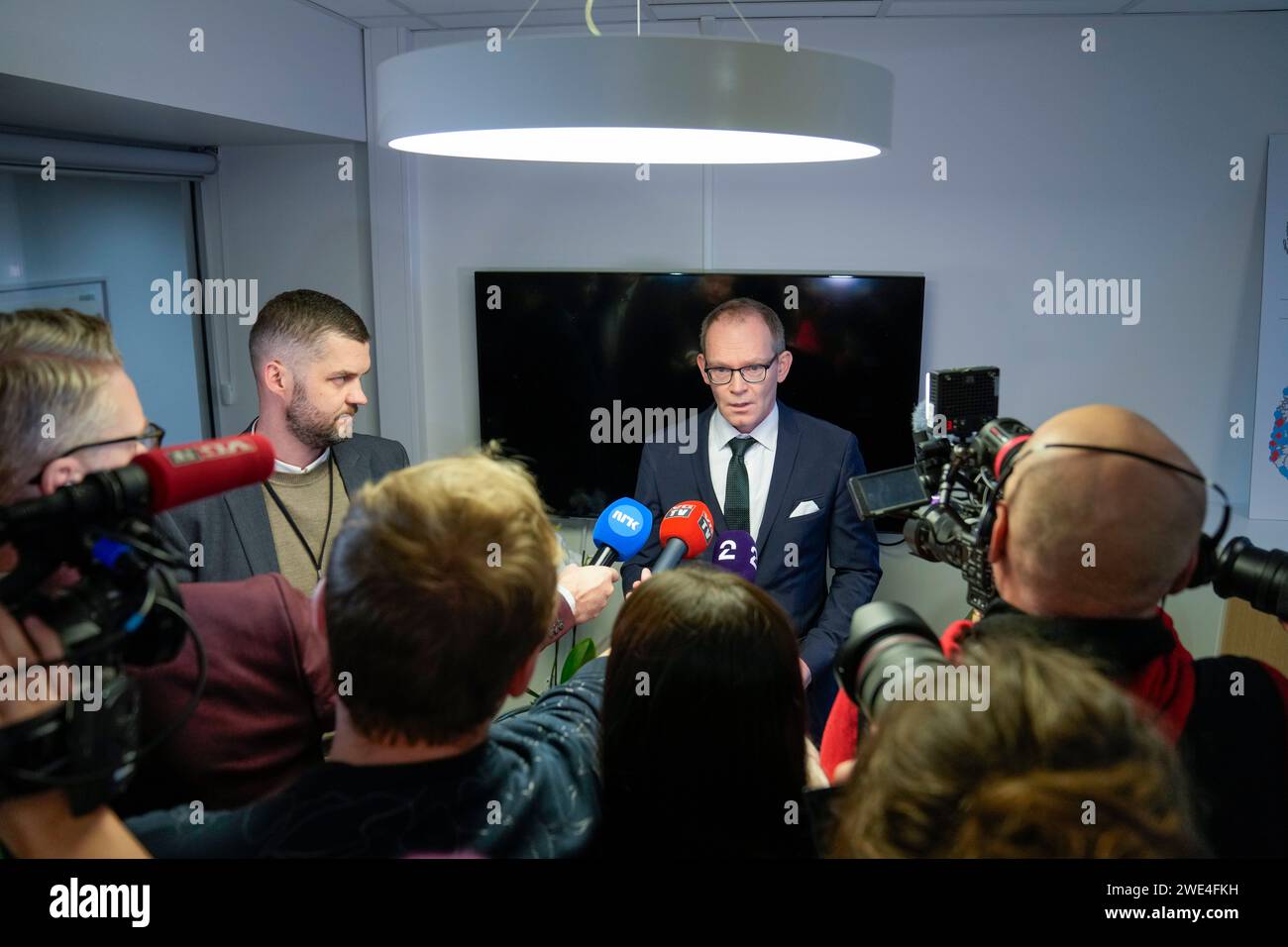 Oslo 20240123.Oddmund Hoel (Sp) takes over as Minister of Research and ...