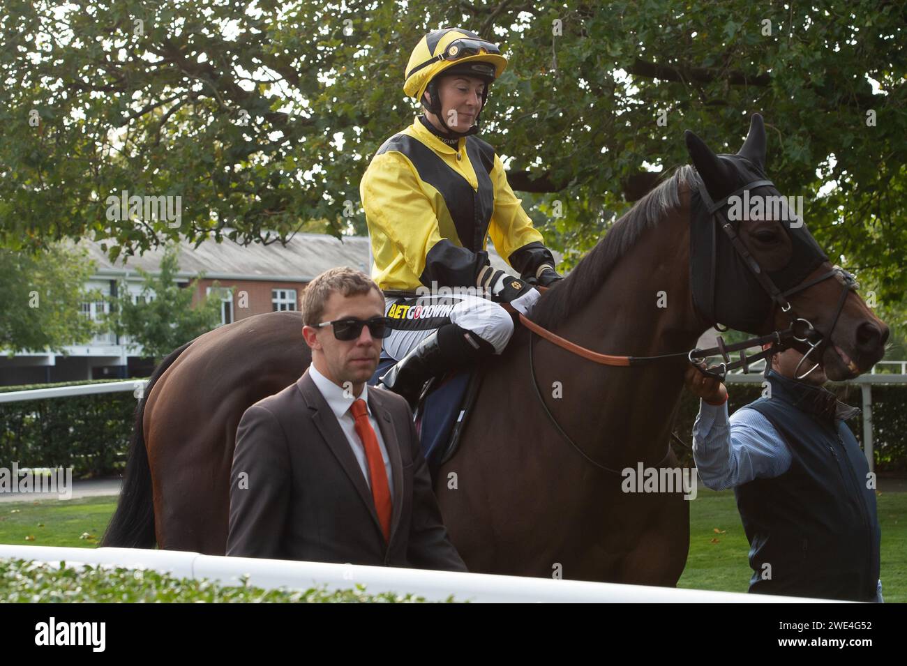 Ascot, Berkshire, UK. 7th October, 2023. Horse Bless Him ridden by ...