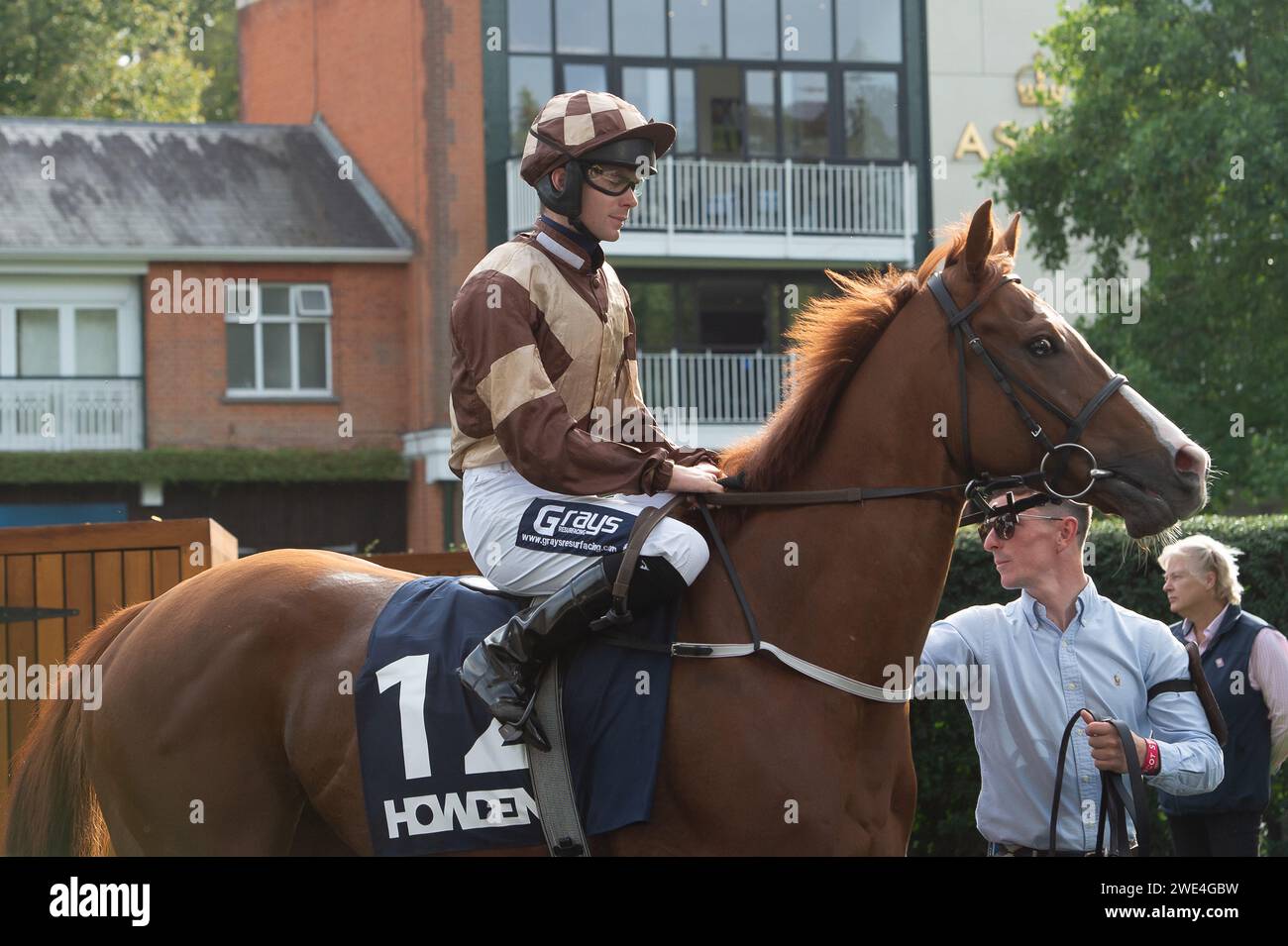 Ascot, Berkshire, UK. 7th October, 2023. Horse Maywake ridden by jockey ...