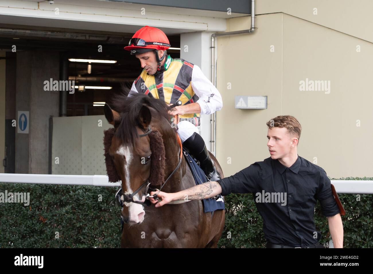 Ascot, Berkshire, UK. 7th October, 2023. Horse Escobar ridden by jockey ...