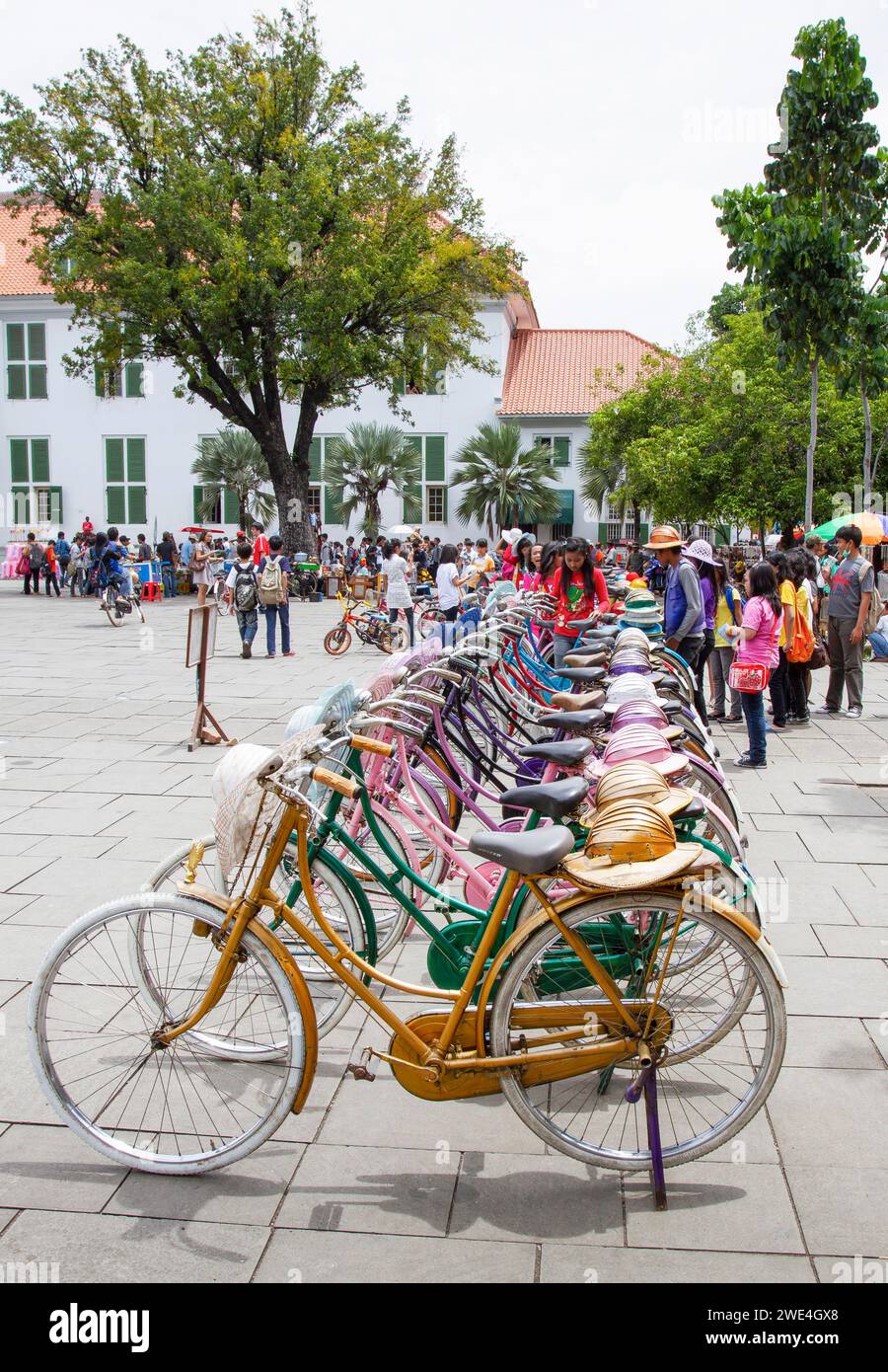 Fatahillah Square in Kota Tua, the old town of Jakarta and center of ...