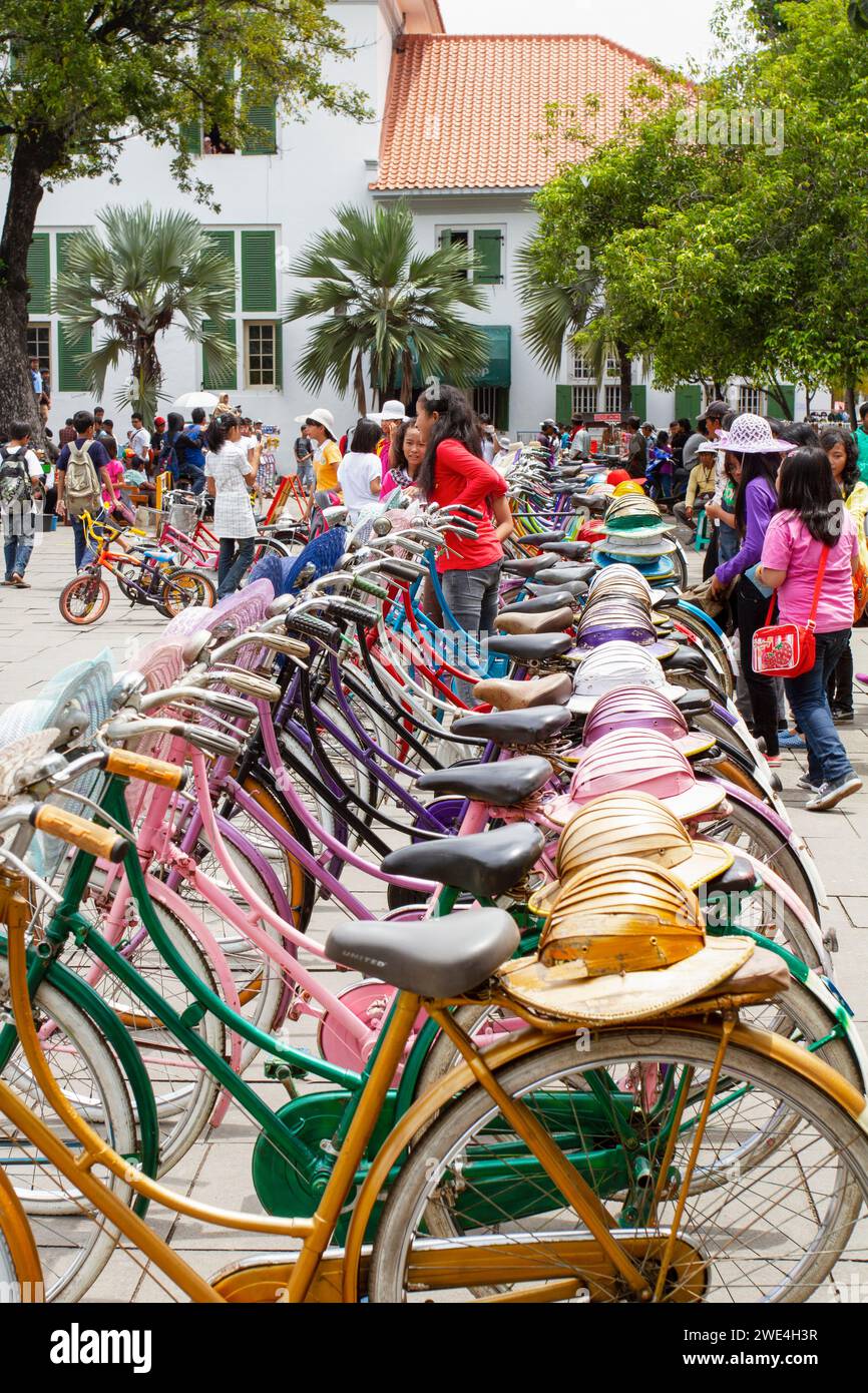Fatahillah Square in Kota Tua, the old town of Jakarta and center of ...