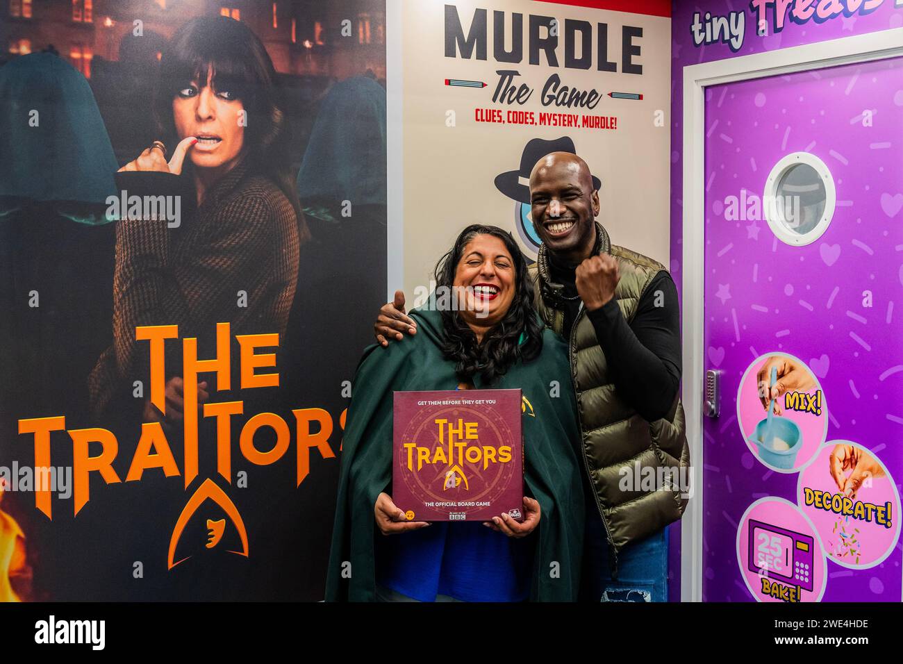 London, UK. 23rd Jan, 2024. The Vivid Goliath stand owner of the ...