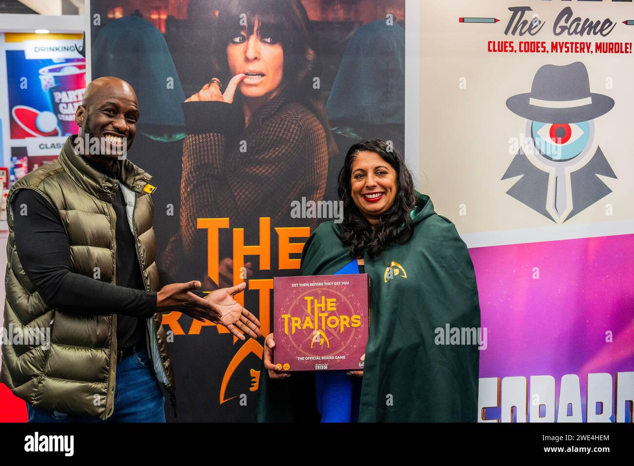 London, UK. 23rd Jan, 2024. The Vivid Goliath stand owner of the ...