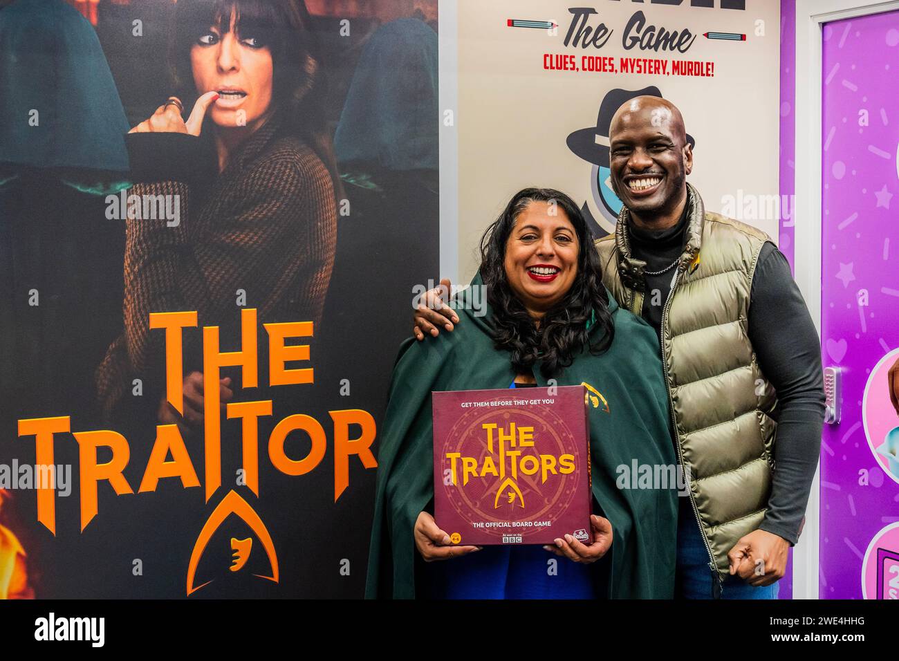 London, UK. 23rd Jan, 2024. The Vivid Goliath stand owner of the ...