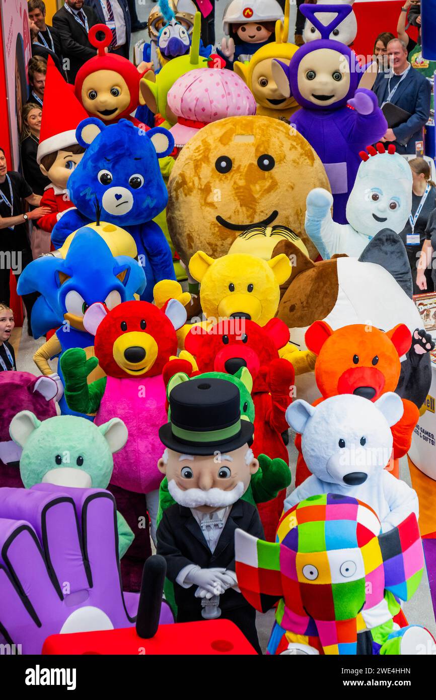 London, UK. 23rd Jan, 2024. The Character Parade (includes a diverse ...