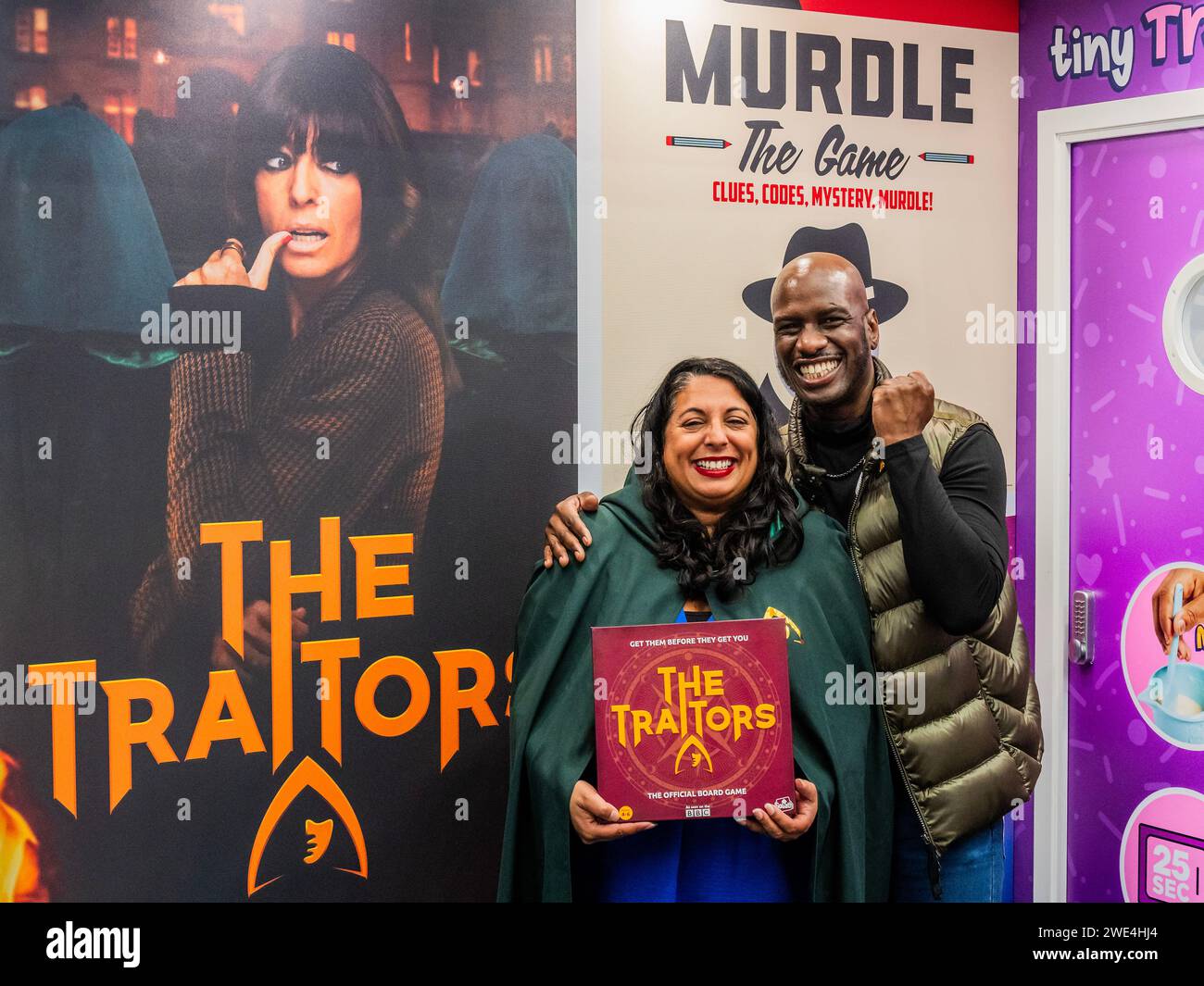 London, UK. 23rd Jan, 2024. The Vivid Goliath stand owner of the ...