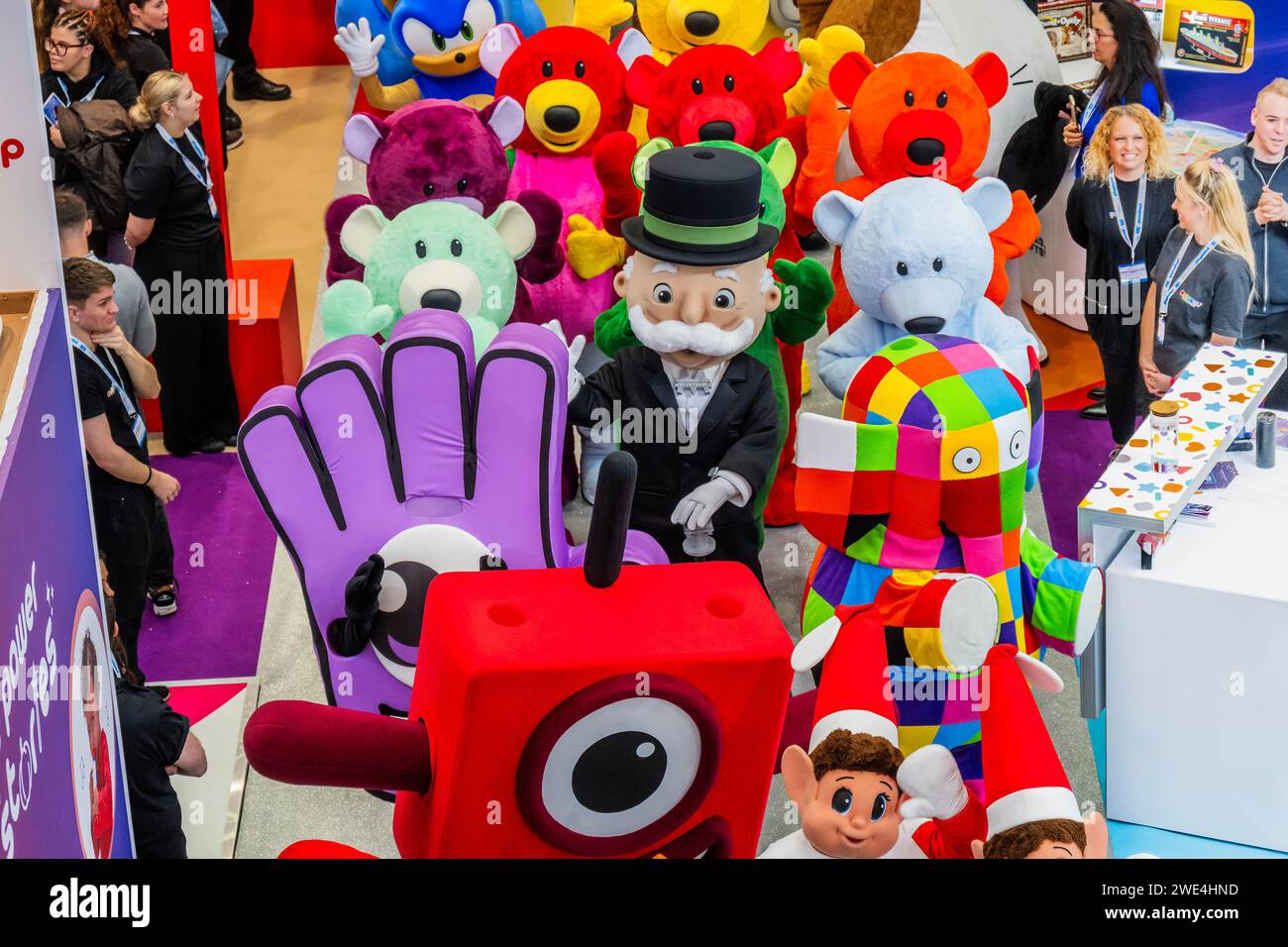 London, UK. 23rd Jan, 2024. The Character Parade (includes a diverse ...
